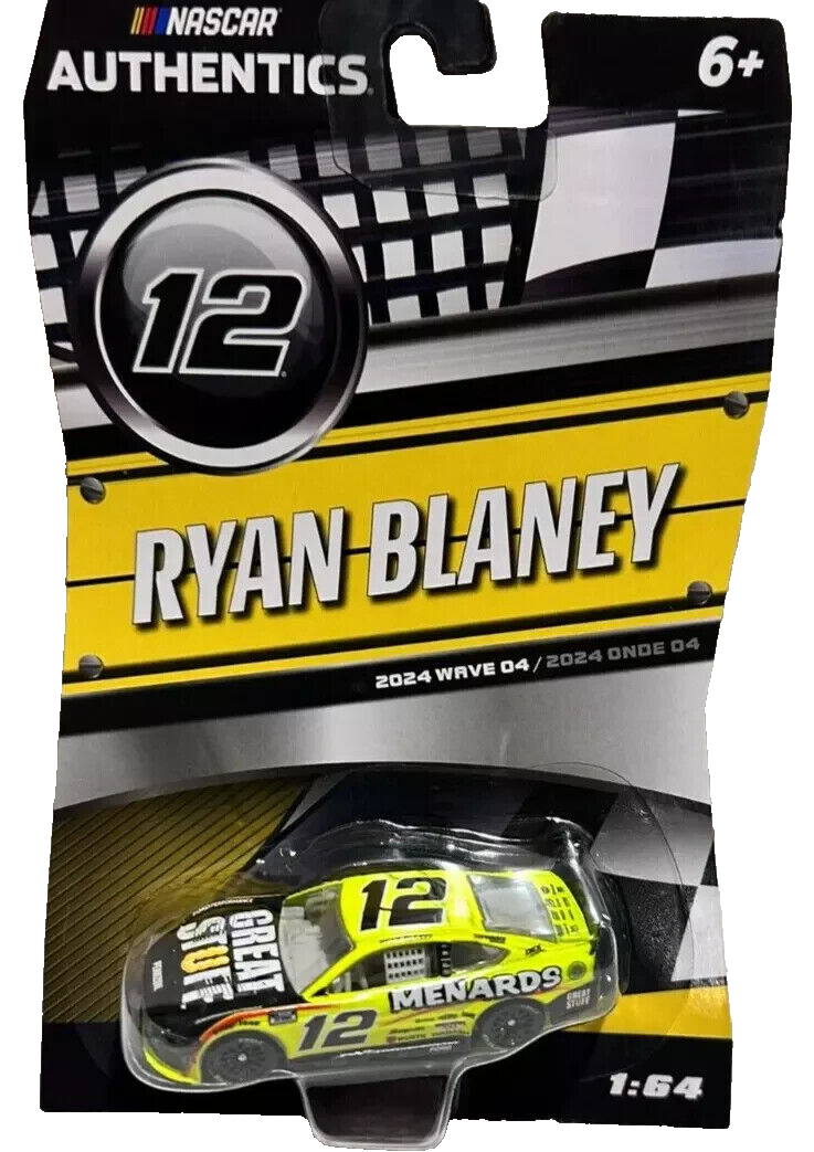 NASCAR Authentics 2024 Wave 4 Ryan Blaney Menards #12 1/64 Scale FREE ...