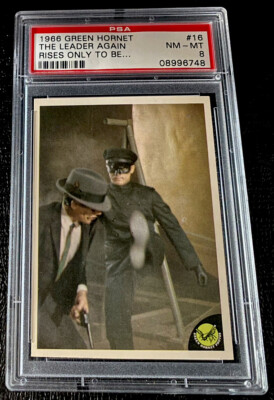 Bruce Lee Rookie Card PSA 8 1966 Green Hornet Kato #16 Karate RC 60s TV ...