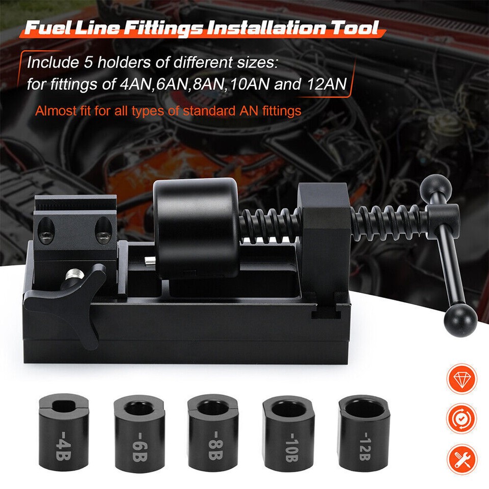 Multi Function Aluminum Hose Installation Tool -4 to -12 AN fittings ...