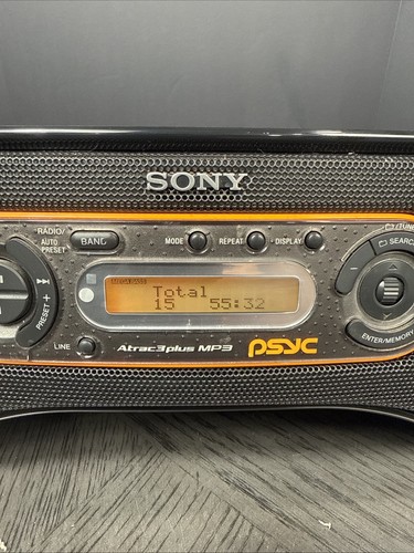 SONY ZS-SN10 Atrac3plus Portable Boombox CD MP3 AM/FM Stereo Radio ...