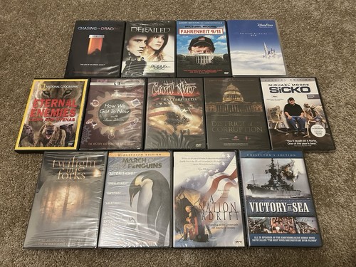 Lot of 13 Educational & Documentary DVDs – History, Nature, Government ...