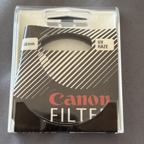 Canon UV Haze Camera Lens Filter 58mm 7-5801-1 Original package-nice | eBay