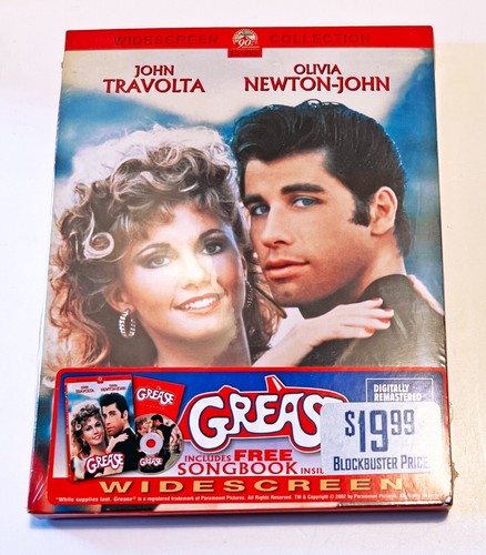 SEALED Grease Movie DVD, 2002 Widescreen Version, Digitally Remastered ...