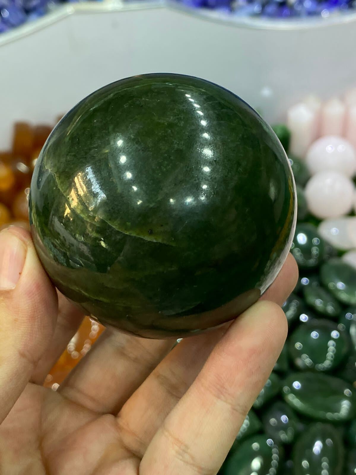 Nephrite Jade Sphere Healing Crystal Stone Ball Best Quality | eBay