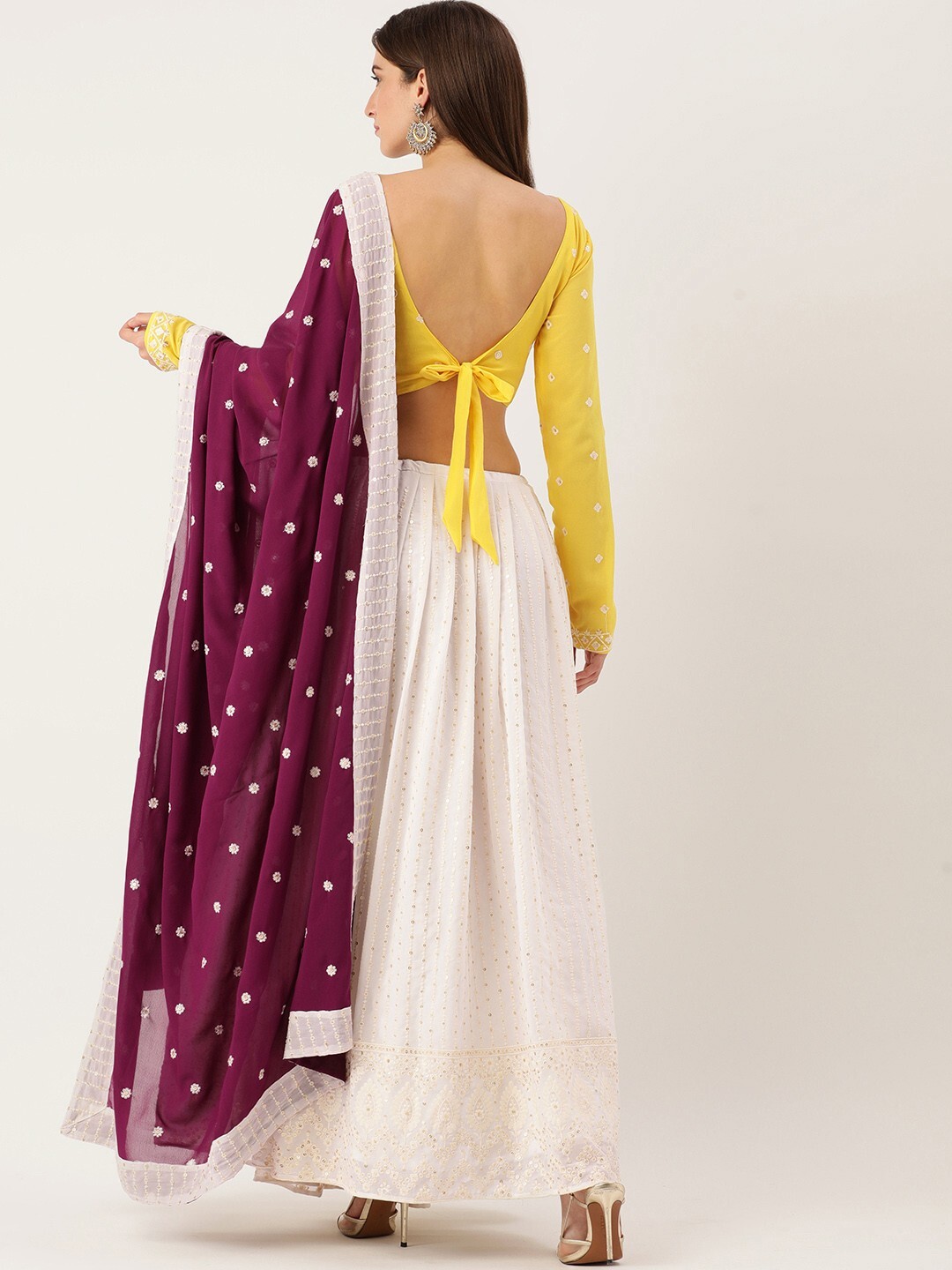 Designer Indian Lehenga Choli-Wedding Party Wear, Embroidered, Silk ...
