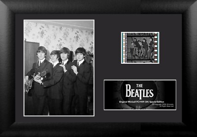 The Beatles 35mm Film Cell Display Actual Film Clip 5" x 7" NEW w/COA ...