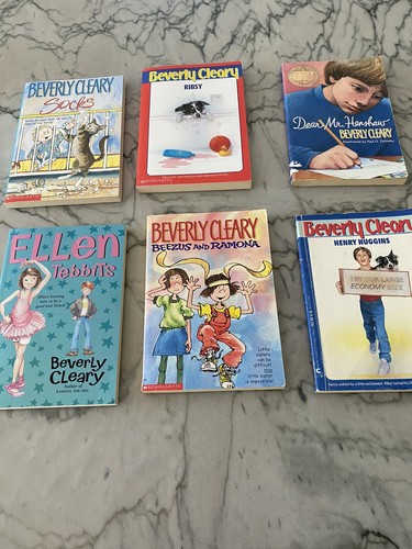 Beverly Cleary Books Lot of 6 Henry Huggins Socks Ribsy Beezus Ellen Mr ...