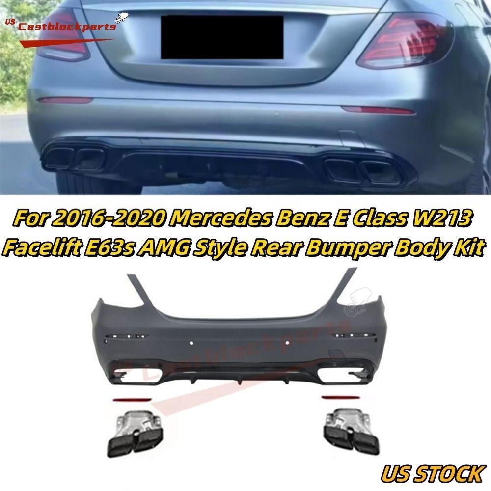 For 2016-2020 Mercedes Benz E Class W213 Facelift E63s AMG Style Rear ...