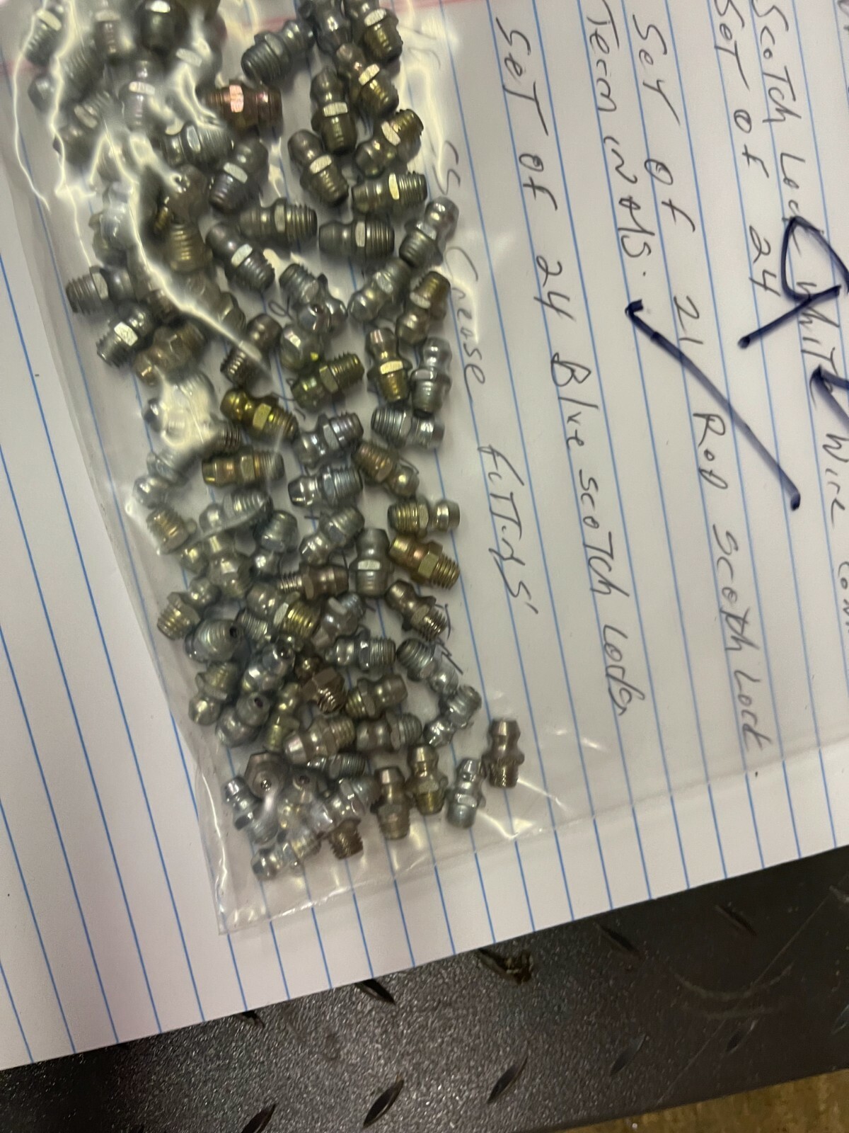 vintage antique grease fittings set of 23 | eBay