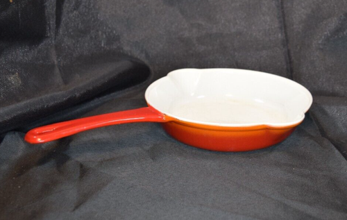 DESCOWARE 7" Flame Red / Orange Enamel Frying Pan Skillet 81-C FE ...