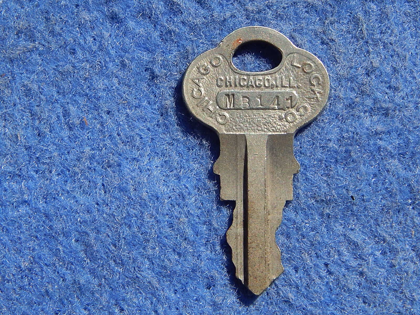 vintage coin op key: Chicago Lock key MB 141 | eBay