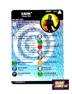 Marvel Heroclix Xavin #L022 Legacy Card Future Foundation Set | eBay