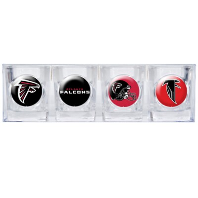 Atlanta Falcons Shot Glass set 4 Piece Logos NFL | eBay