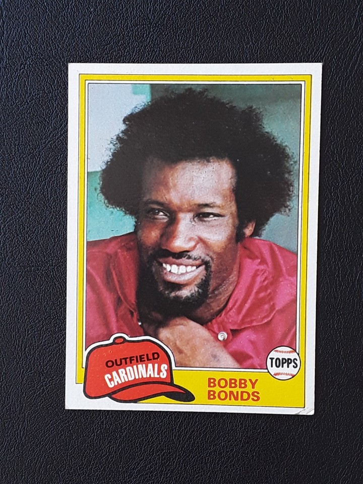 1981 Topps Bobby Bonds Baseball Card. #635 St. Louis Cardinals ...