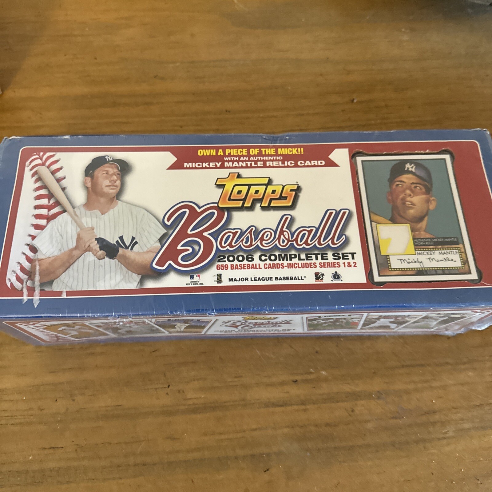 👀⚾ 2006 TOPPS BASEBALL COMPLETE FACTORY SEALED MICKEY MANTLE RELIC SET ...