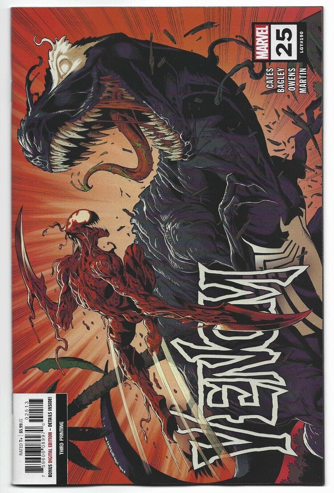 VENOM #25 NN 1st CAMEO VIRUS & CODEX 2020 MARK BAGLEY 3rd PRINT VARIANT ...