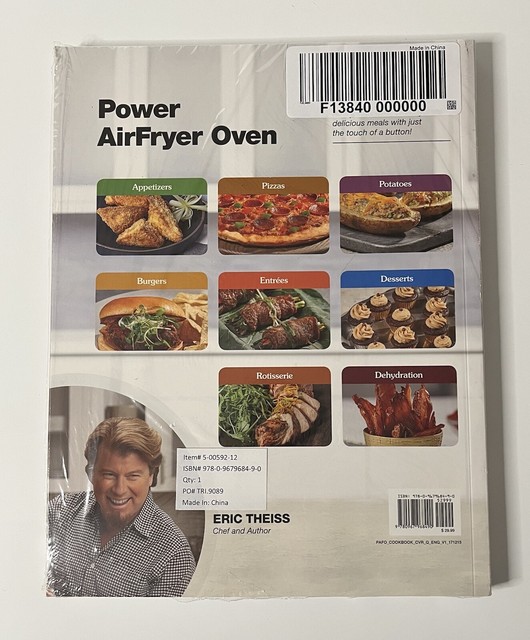 Power Airfryer Oven Cookbook Recipes Book by Eric Theiss Rotisserie ...