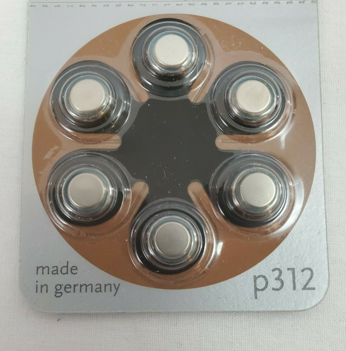 Power One Size P312/PR41 Hearing Aid Batteries Zinc Air 6 Piece Pack ...