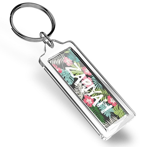 Zariyah Name Tropical Flowers Keyring #142005 7626029017008| eBay