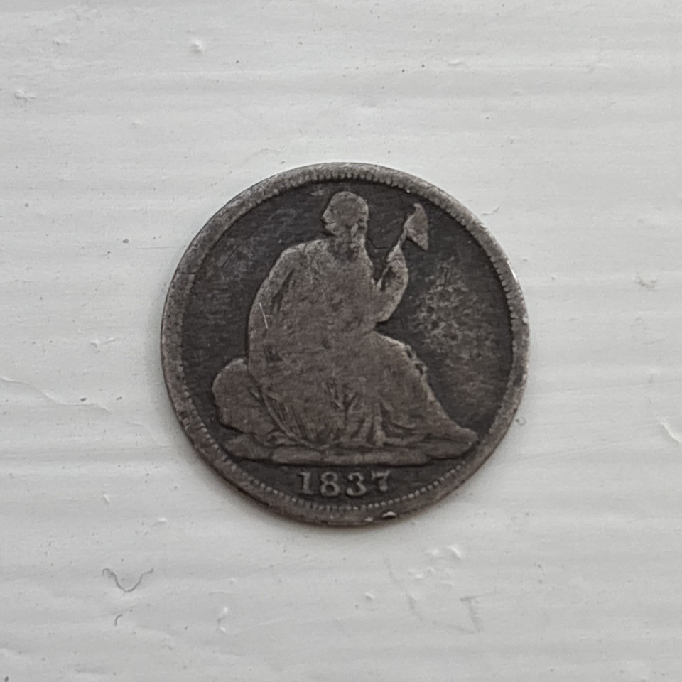 1837 Seated Liberty Half Dime, Small Date, No Stars. Free Shipping | eBay