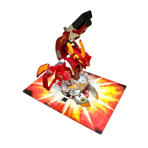 Bakugan "Titanium Dragonoid" Pyrus & Sonicanon Gun Battle Gear Modify ...