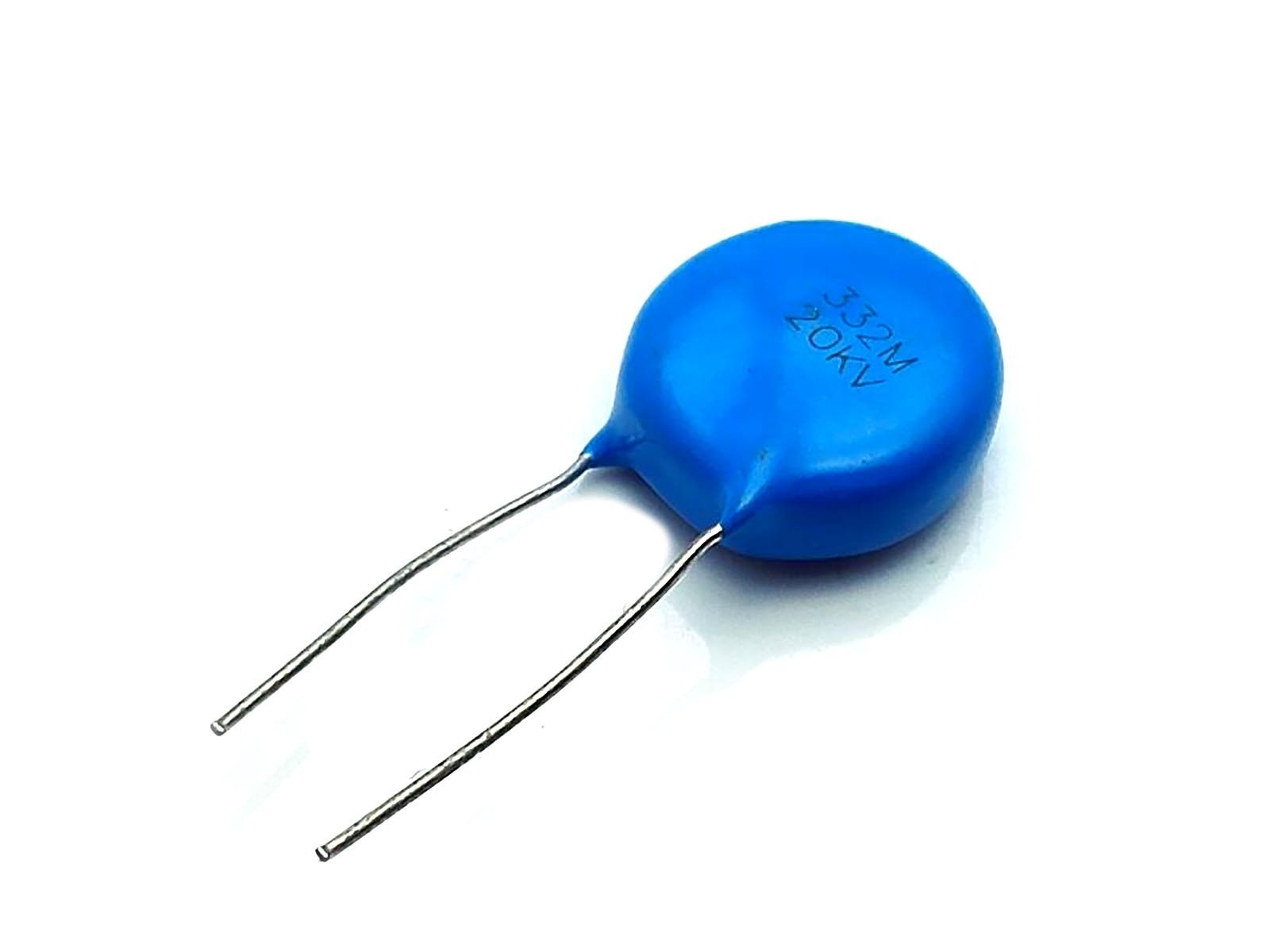 US Stock 5pcs Ceramic Disc Capacitors 3300pf 3.3nf 0.0033uf 332 20000V ...