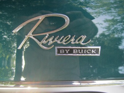 1966-1967 Buick Riviera "Riviera By Buick" Trunk Emblem Monogram Script ...