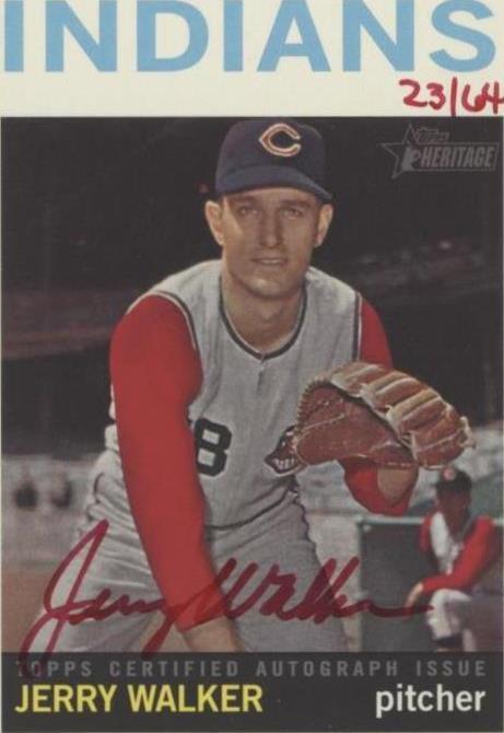 2013 Topps Heritage - Real One Autographs Jerry Walker #ROA-JW Red Ink ...