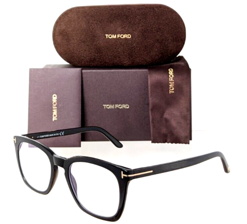 New TOM FORD Eyeglasses TF 5736-B 001 50-20 145 Black Frames w/Blue ...