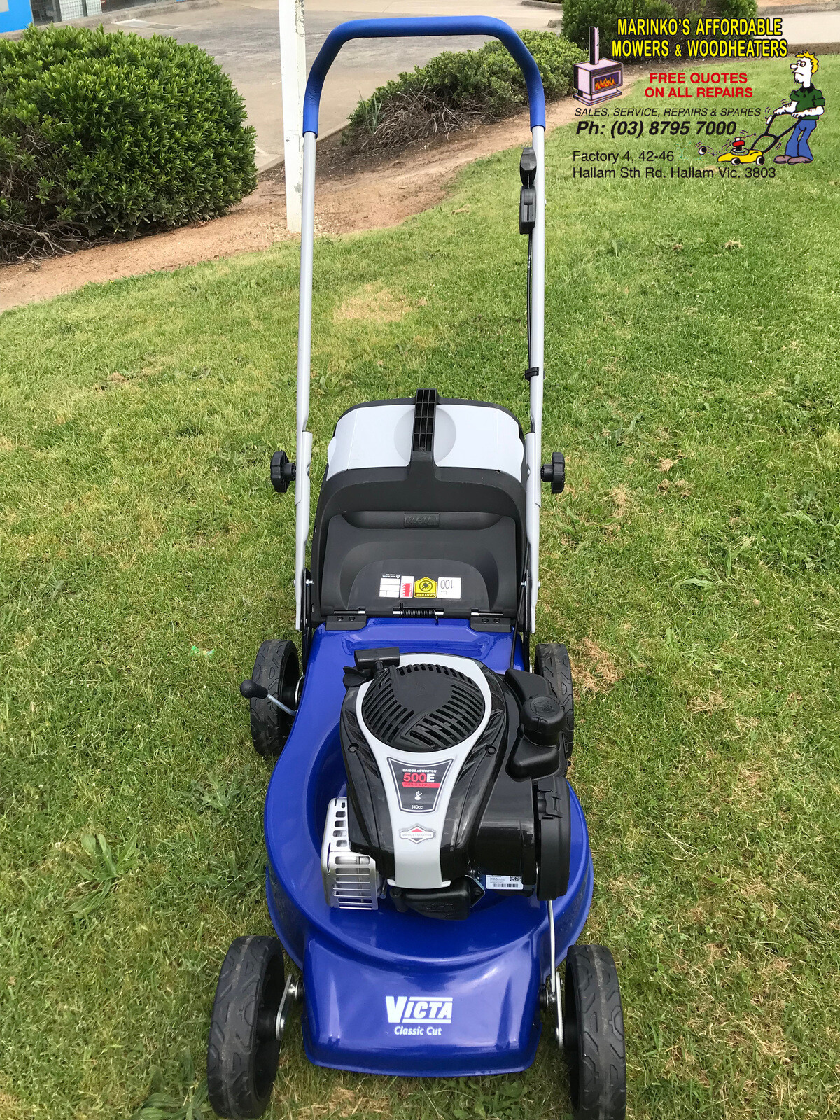 Victa Classic Cut 18" 2 in 1 Mulch Catch 4 Stroke Lawn Mower Ex-Demo 5 Year Warr | eBay Australia