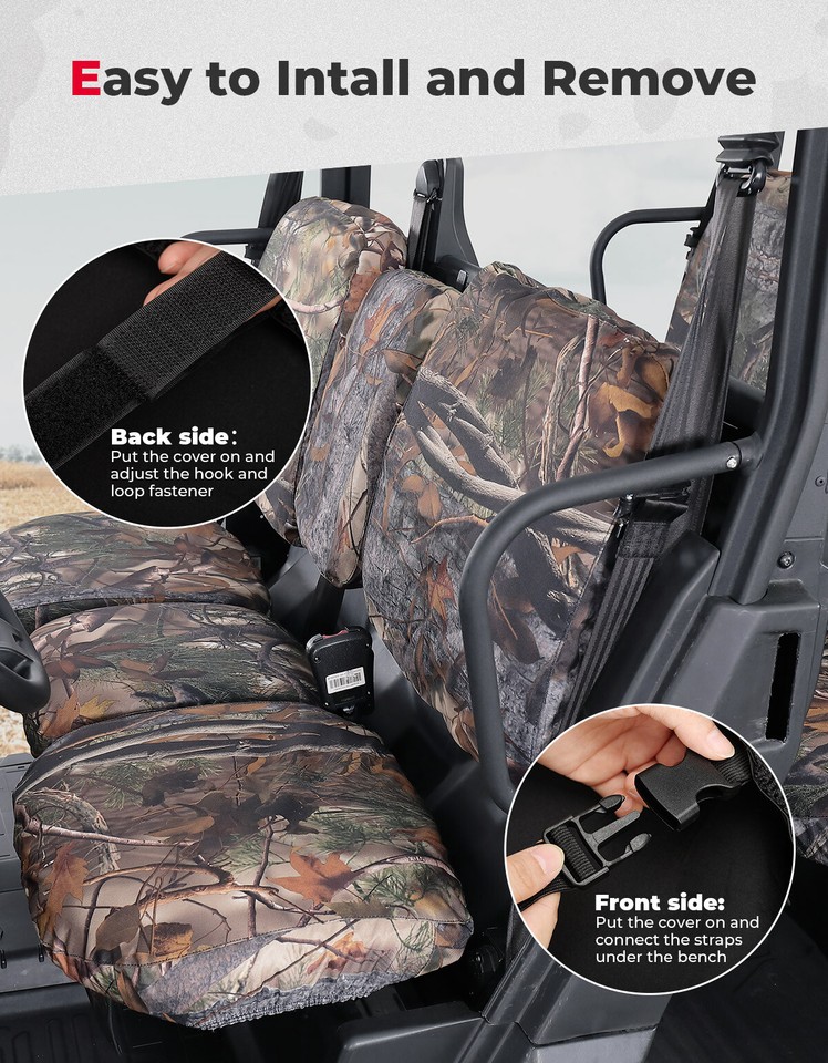 For Can Am Defender MAX DPS HD7 HD9 HD10 Camo UTV Seat Covers Split ...