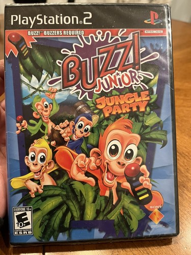 Buzz Junior: Jungle Party (Sony PlayStation 2, 2007) Brand New Sealed ...