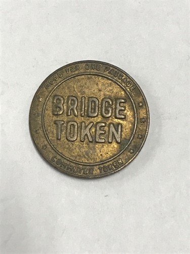 Vintage 1934 Toll Bridge Token New Jersey Pennsylvania Delaware River ...