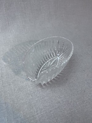 Princess House Clear Lead Crystal Glass Spoon Fork Holder | eBay