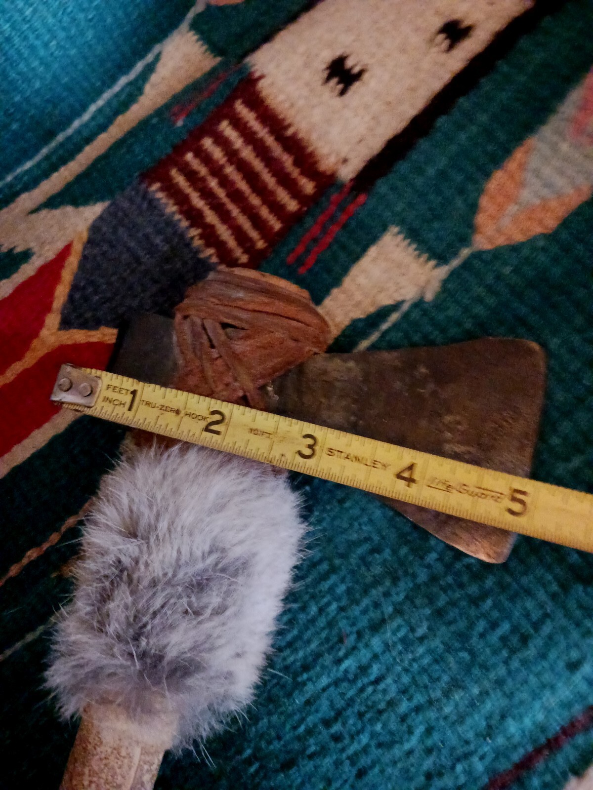 **AWESOME VINTAGE NATIVE AMERICAN IRON TOMAHAWK NICE DETAILS VERY ...