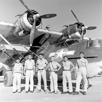 WW2 WWII Photo World War Two / US Navy PBY Catalina Leyte Phillipines ...