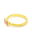 Kids Ring Real Silver 925&Real Pink Gold Plated Bow Girls Ring ...