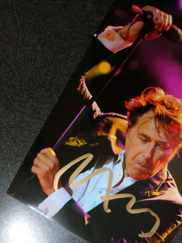 BRYAN FERRY Hand Signed Autograph 4X6 Photo - FAMOUS SINGER- ROXY MUSIC ...