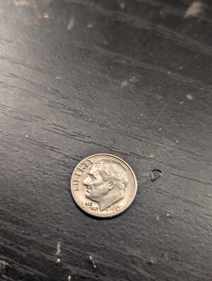 1967 Roosevelt Dime No Mint Mark - Extremely Rare - United States Of ...