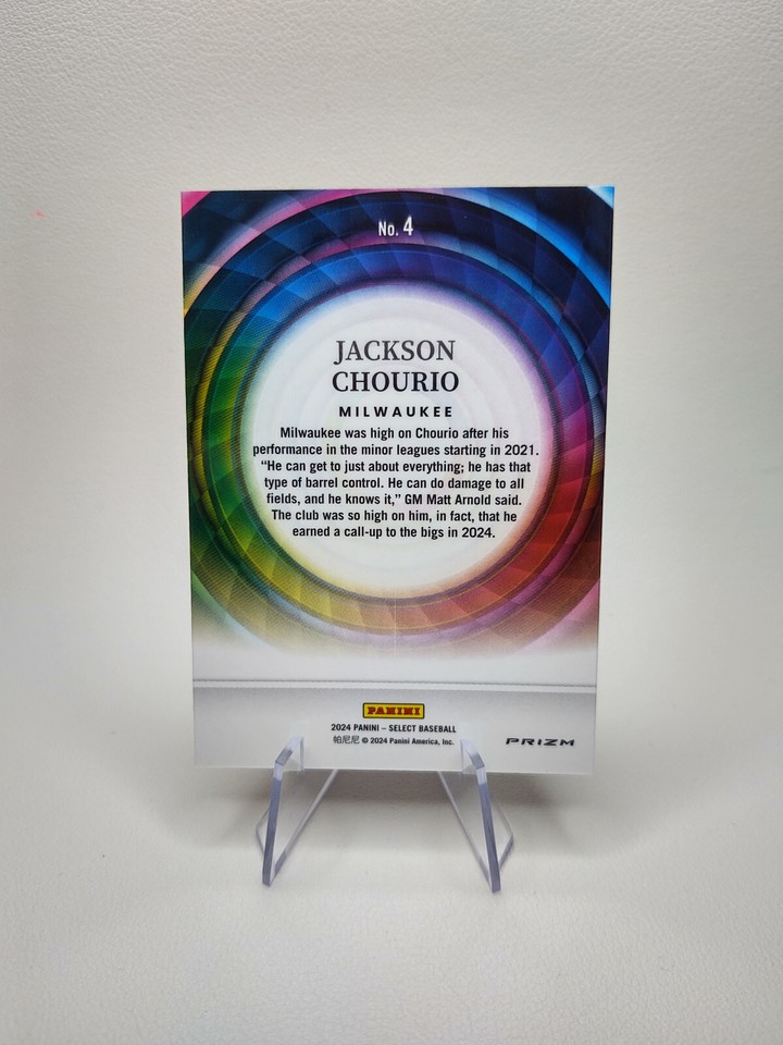 2024 Panini Select Jackson Chourio Color Wheel RC Case Hit | eBay