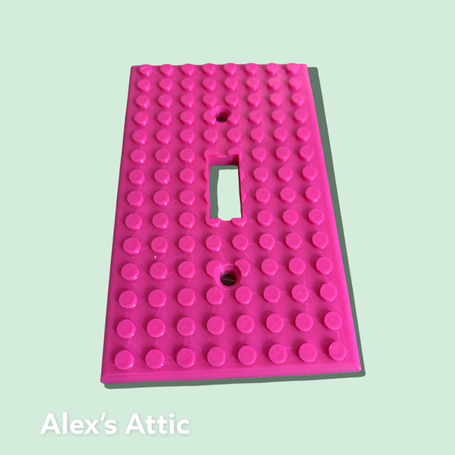 BUILDING BLOCK SINGLE LIGHT SWITCH COVER PLATE | eBay