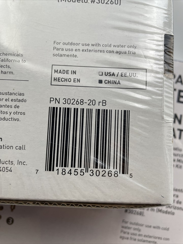 Orbit Arizona Mist Patio Cooling System 30260 20 Feet Cooling New NOS ...