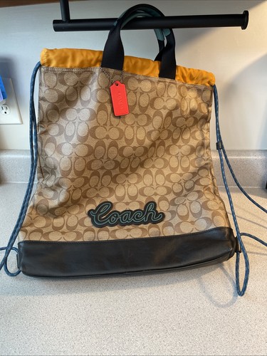 Coach Men’s Terrain Drawstring Backpack Coach C Logo | eBay