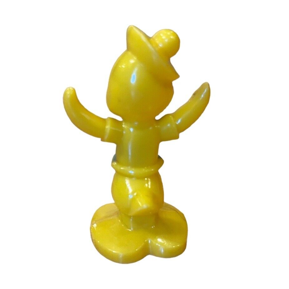 Vintage Easter Hard Plastic Yellow Duck w Blue Beret Hat 3.25" tall | eBay