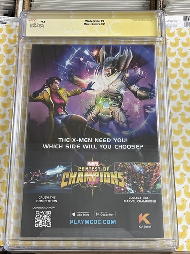 WOLVERINE #8 CGC SIGNATURE SERIES 9.6 ADAM KUBERT SIGNED 2021 351 ...