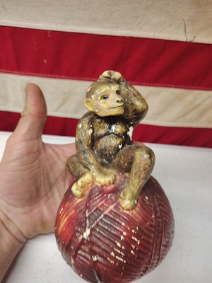 Vintage Monkey String Holder Plaster With Chips | eBay