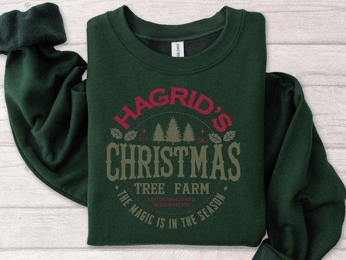 Hagrid's Christmas Tree Farm Crewneck Sweatshirt Cozy Christmas Sweater ...