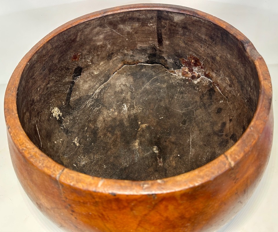 Antique Hawaiian Koa Wood Calabash Poi Bowl Hawaii 18th - 19th Century ...