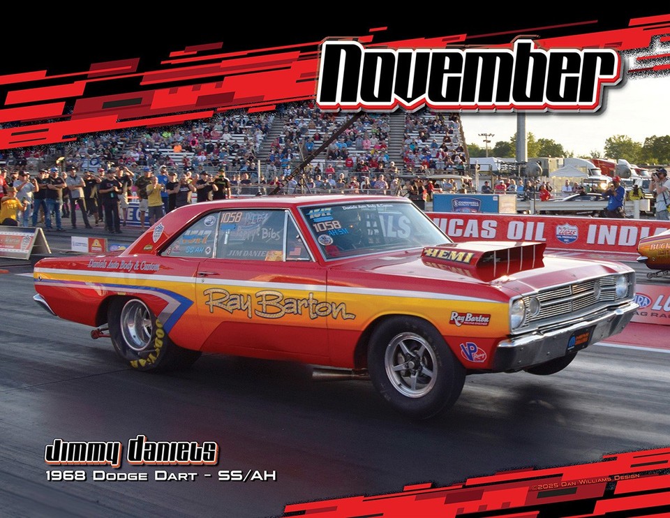 11"Wx17"L SS/AH Hemi Challenge 2026 Calendar NHRA Drag racing '68 ...