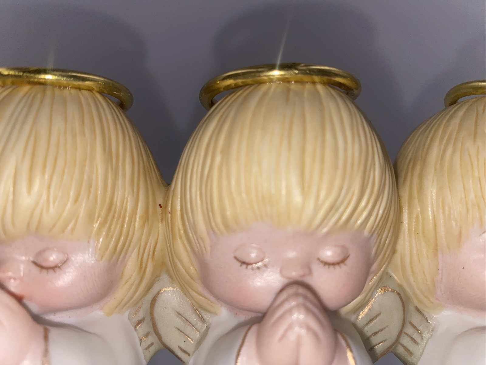 Vintage Three Praying Angels Ceramic Figurines Enesco | eBay